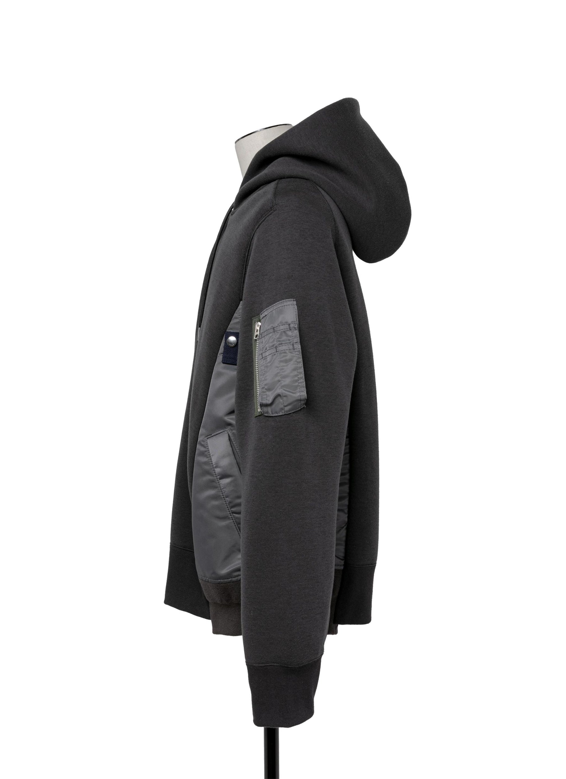 Sponge Sweat x Nylon Twill Hoodie | sacai Official Store サカイ オフィシャル