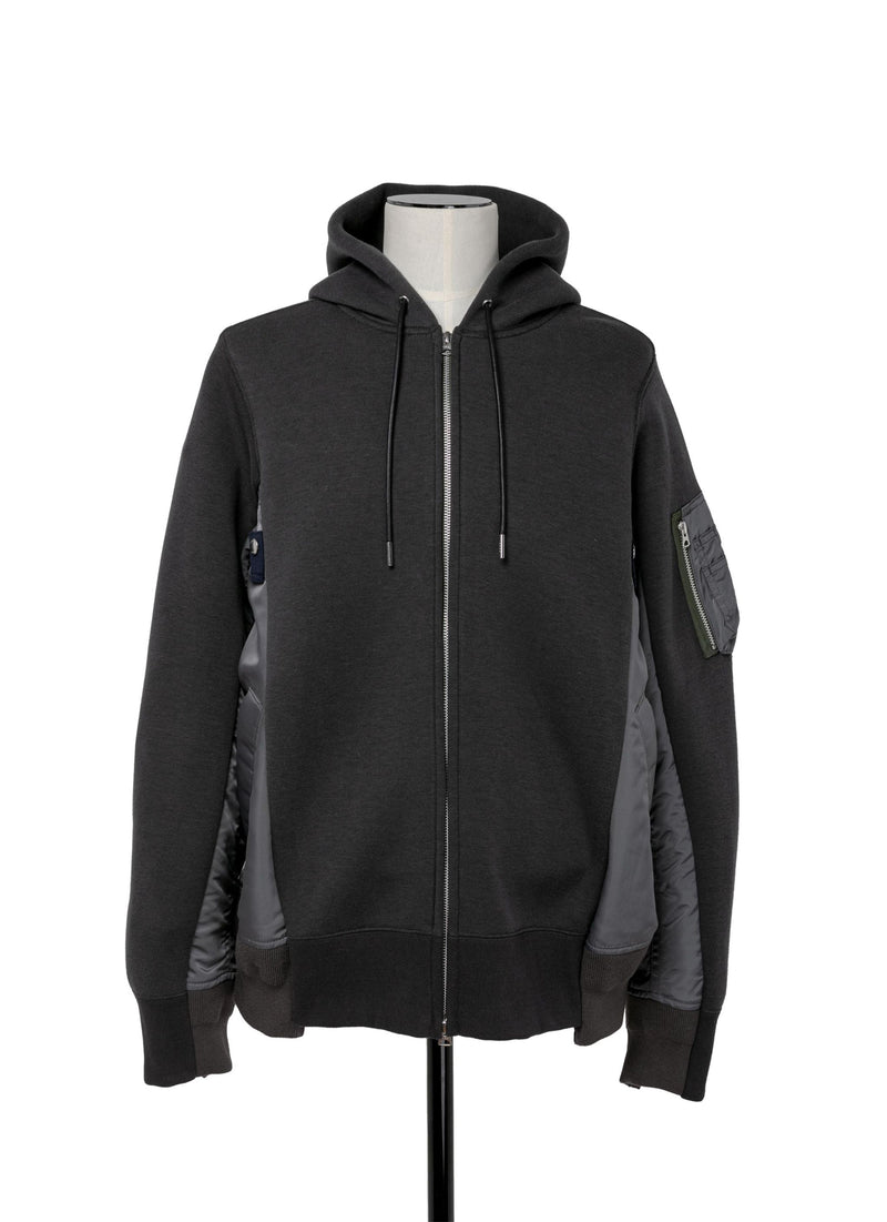 Sponge Sweat x Nylon Twill Hoodie | sacai Official Store サカイ オフィシャル