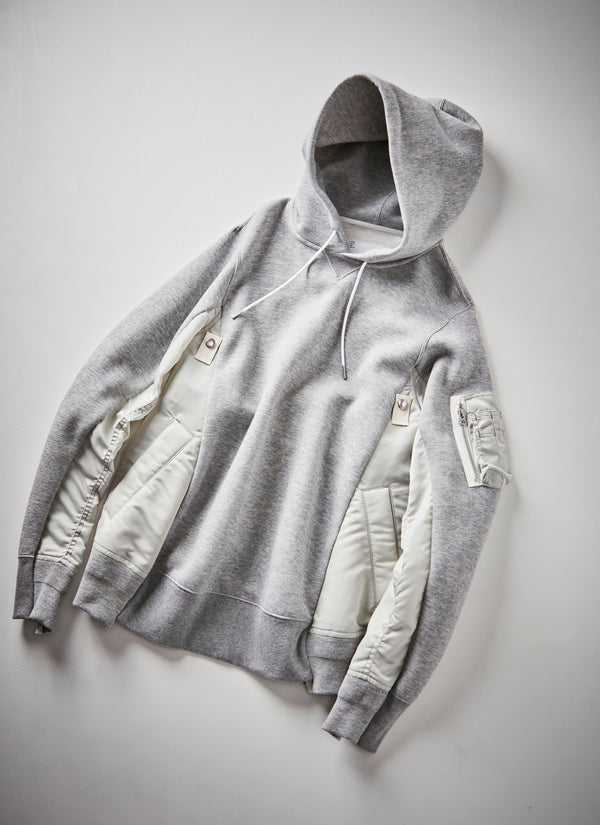 Sponge Sweat x Nylon Twill Hoodie | sacai Official Store サカイ オフィシャル