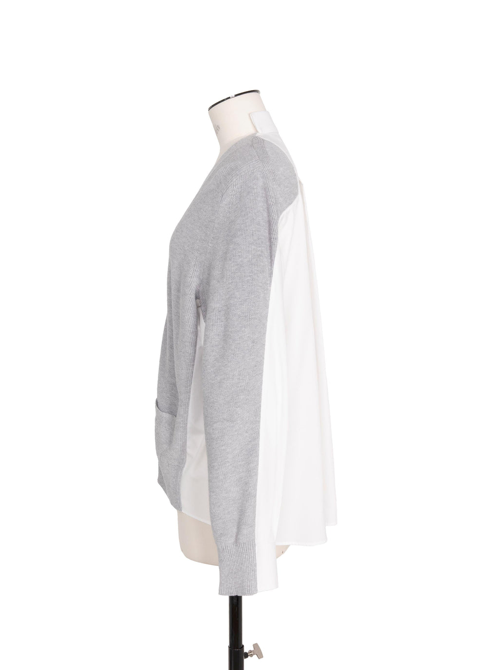 Cotton Knit x Cotton Poplin Cardigan | sacai Official Store サカイ オフィシャル