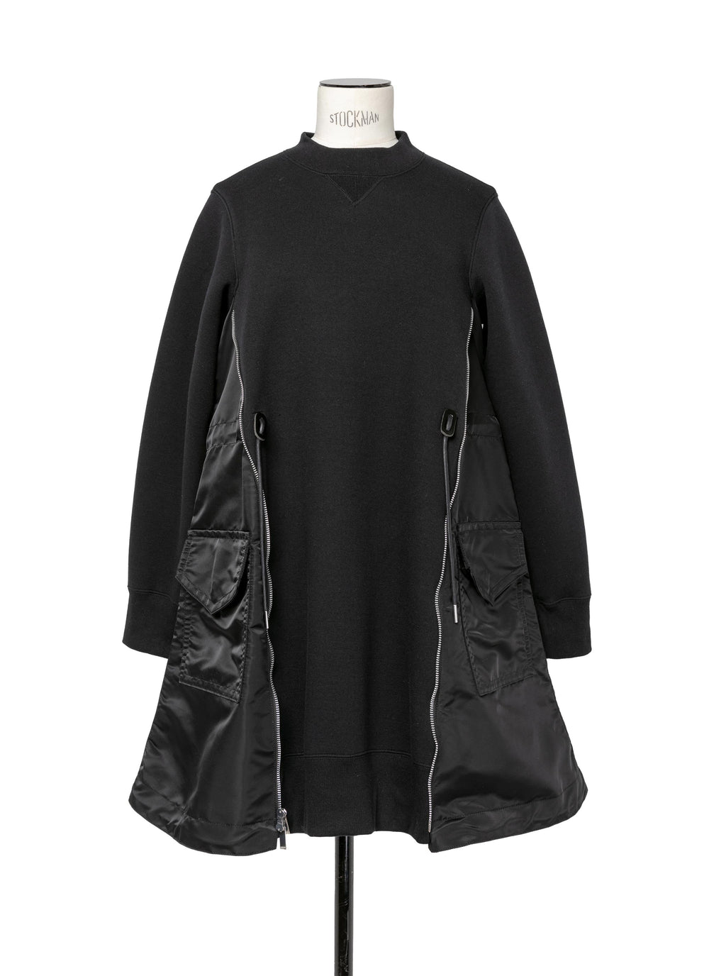 Sponge Sweat x Nylon Twill Dress | sacai Official Store サカイ オフィシャル
